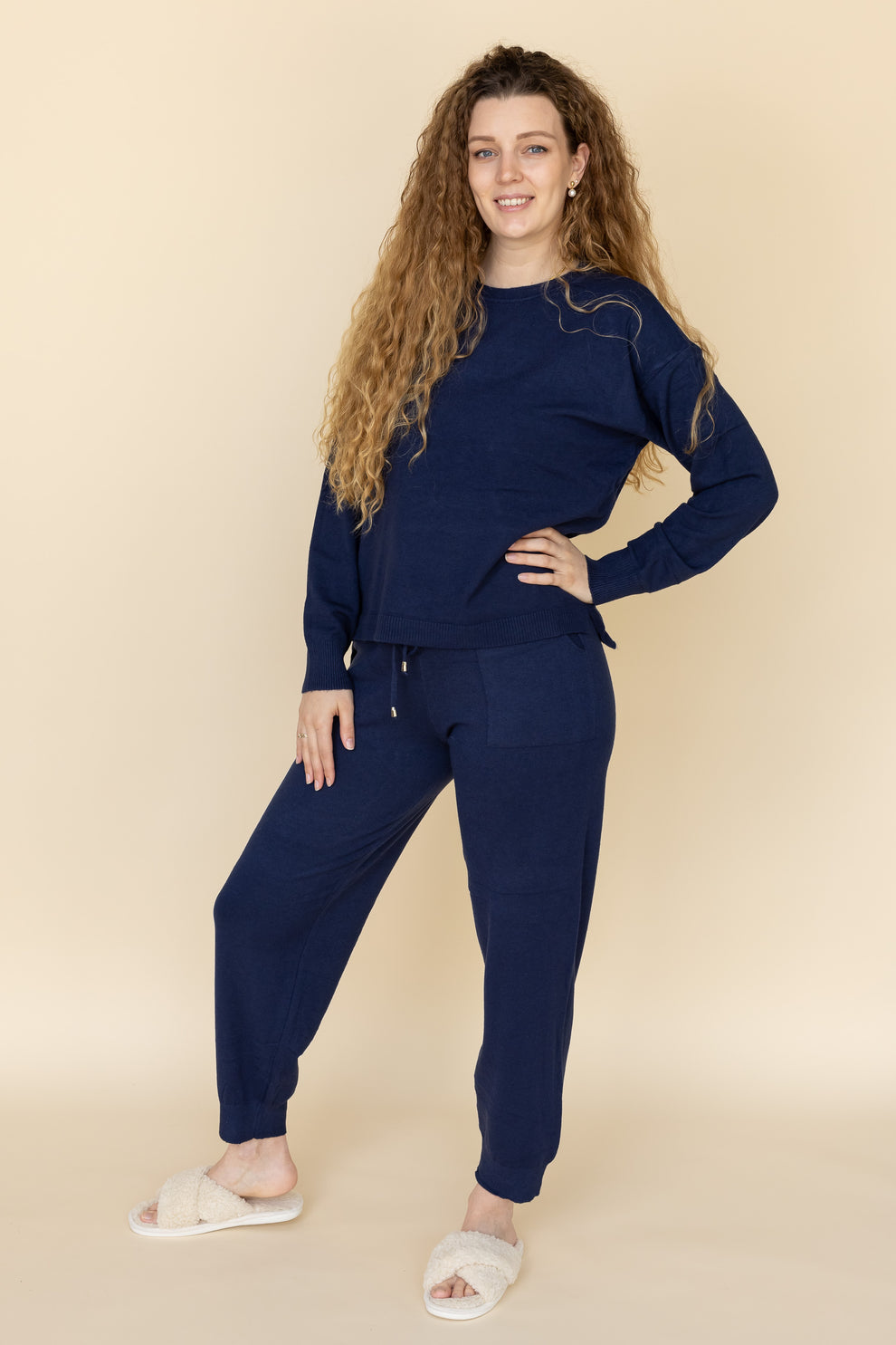 Luxe Dames Huispak Eva - Navy